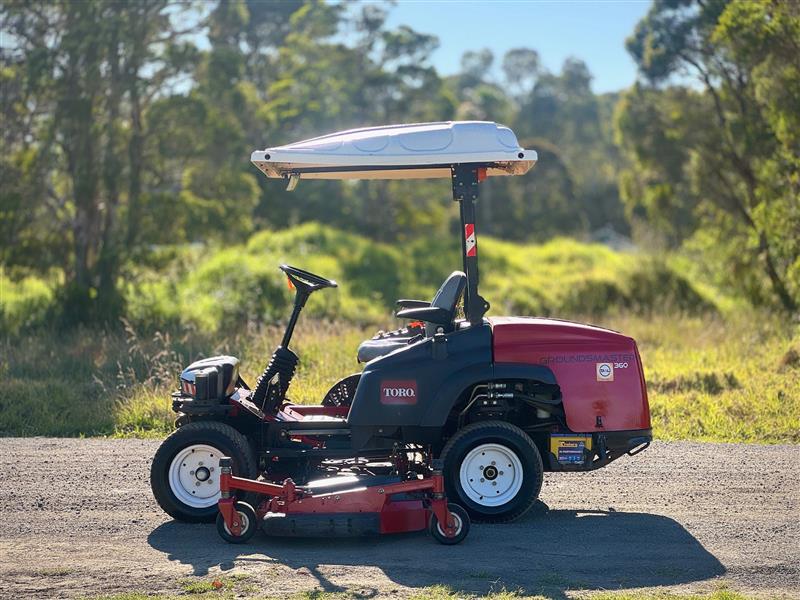 Toro Groundsmaster 360 100inch folding wing 4WS ride on diesel ...
