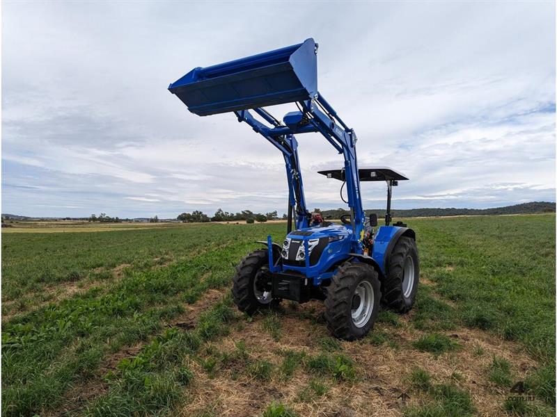 Solis S90 90HP ROPs Tractor with FEL + 4in1, Tractors Solis, Sonalika ...