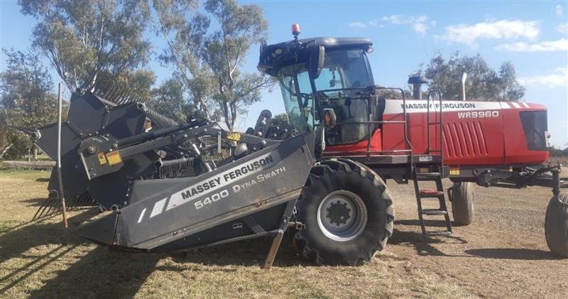 Massey Ferguson WR 9960 windrower, Hay Silage Equip Massey Ferguson QLD ...