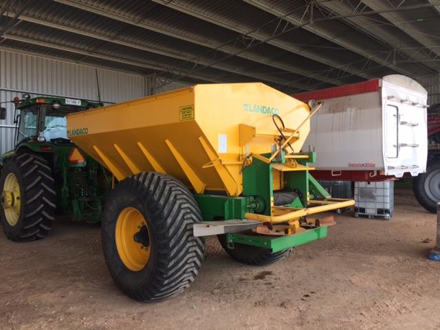 Landaco TS10000 spreader, Pasture Care Landaco VIC | Power Farming