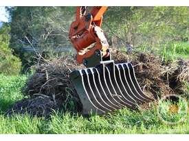 Digga stick rake skid steer excavator rake attachments, Telehandlers ...